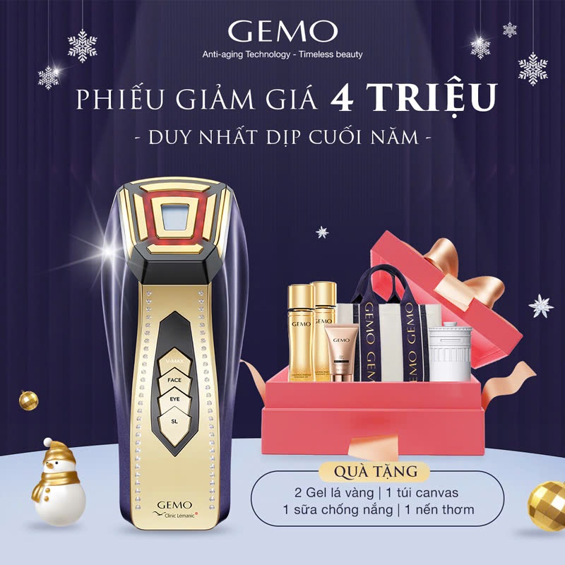 GEMO G20 - Thiết bị làm đẹp chống lão hóa cao cấp từ Thụy Sĩ G20 hỗ trợ nâng cơ, giảm nếp nhăn ...