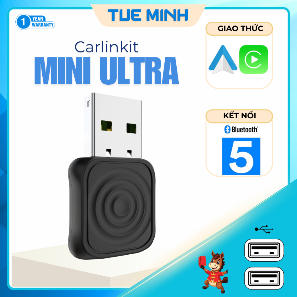 Carlinkit Mini Ultra – Thiết bị chuyển CarPlay & Android Auto không dây ...