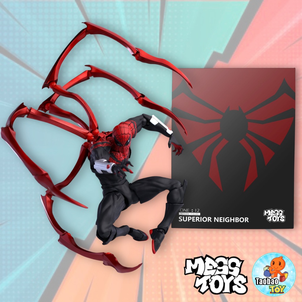 (Có Sẵn) Mô Hình Mess Toys Superior Neighbor Spider Man Action Figure ...