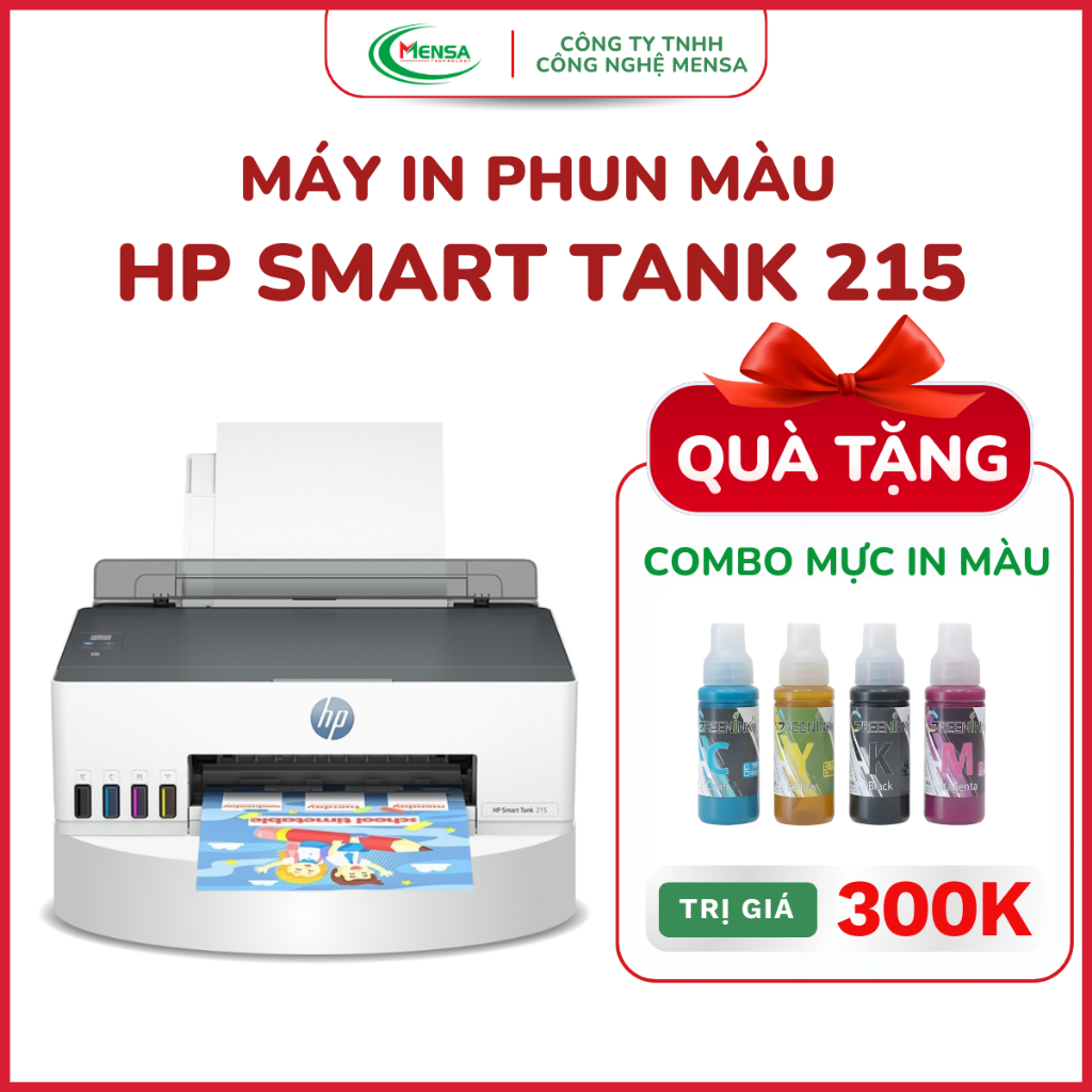Máy in phun màu HP Smart Tank 215 3D4L4A In Phun Màu, USB, Wifi Máy In ...