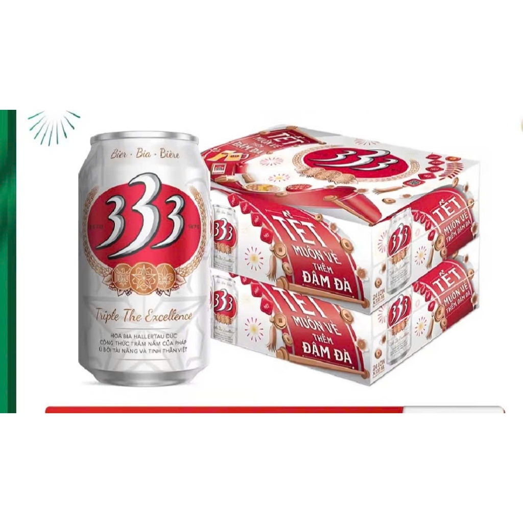 Thùng 24 lon bia 333 | Shopee Việt Nam