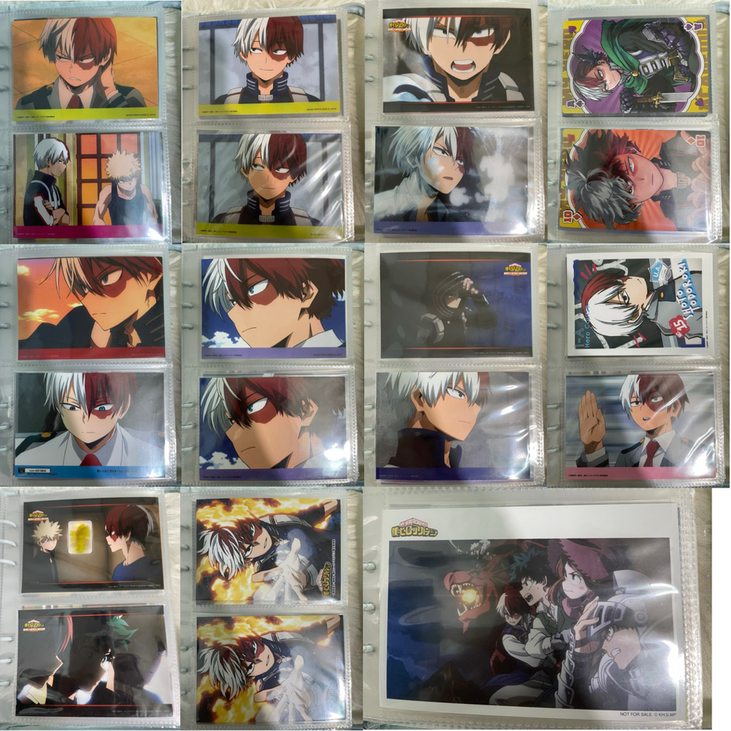 [MHA] Bromide Netprint Sticker Pola Bookmark Shoto Bakugo My Hero ...