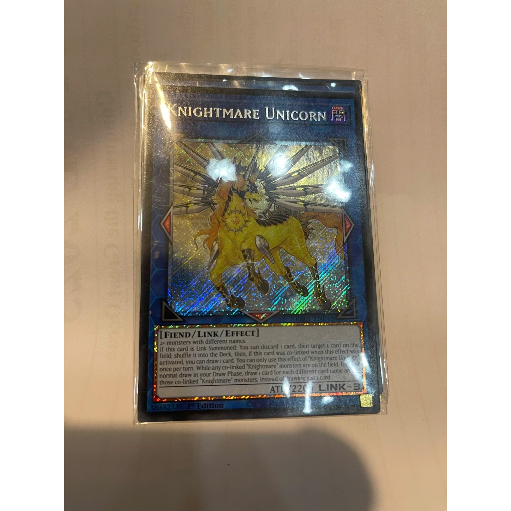 Thẻ bài YUGIOH - TCG - Knightmare Unicorn - RA01-EN043 - Platinum ...