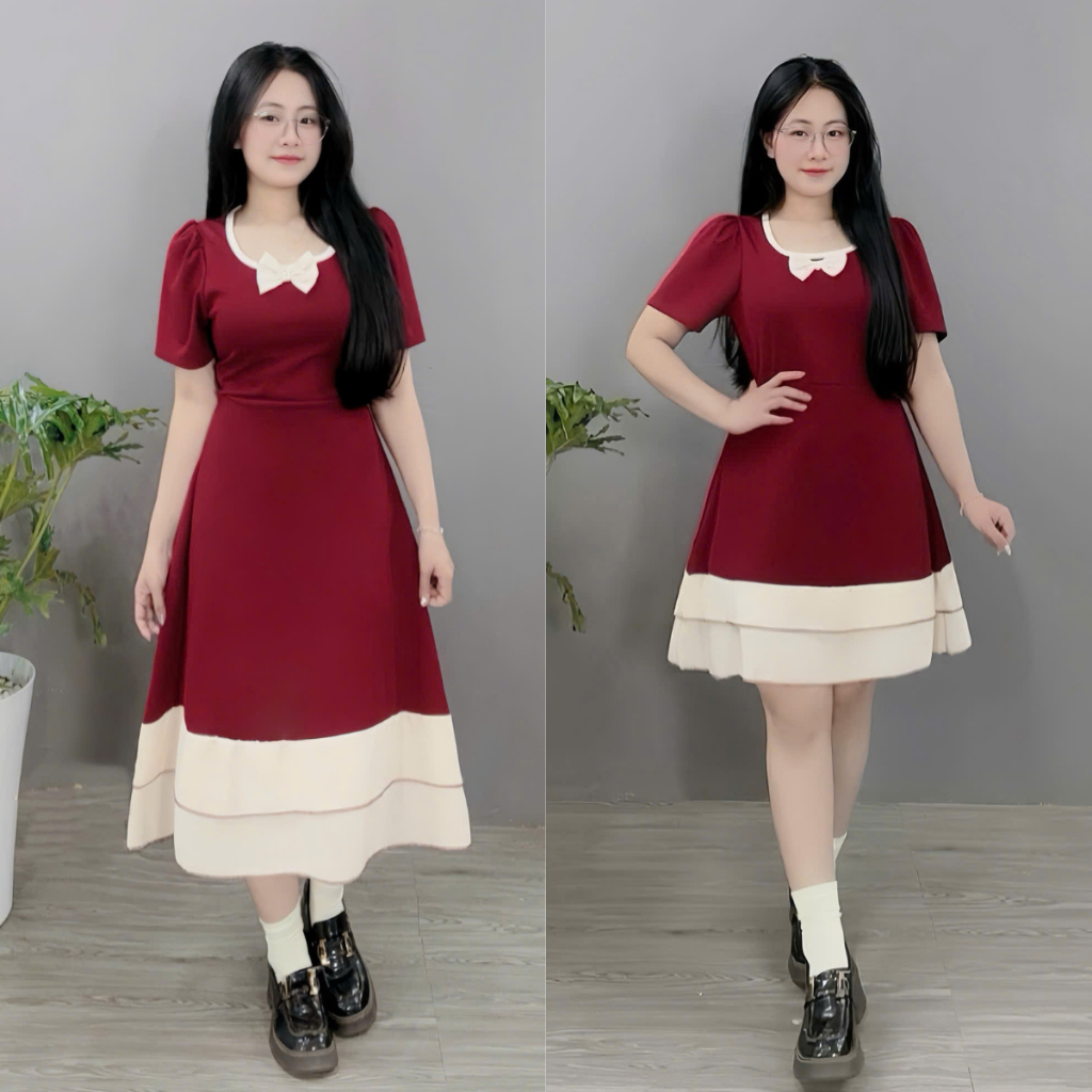 Đầm Bigsize Nữ Mặc Tết Sang Trọng Dáng Ngắn & Dài, Váy Chữ A Che Khuyết ...