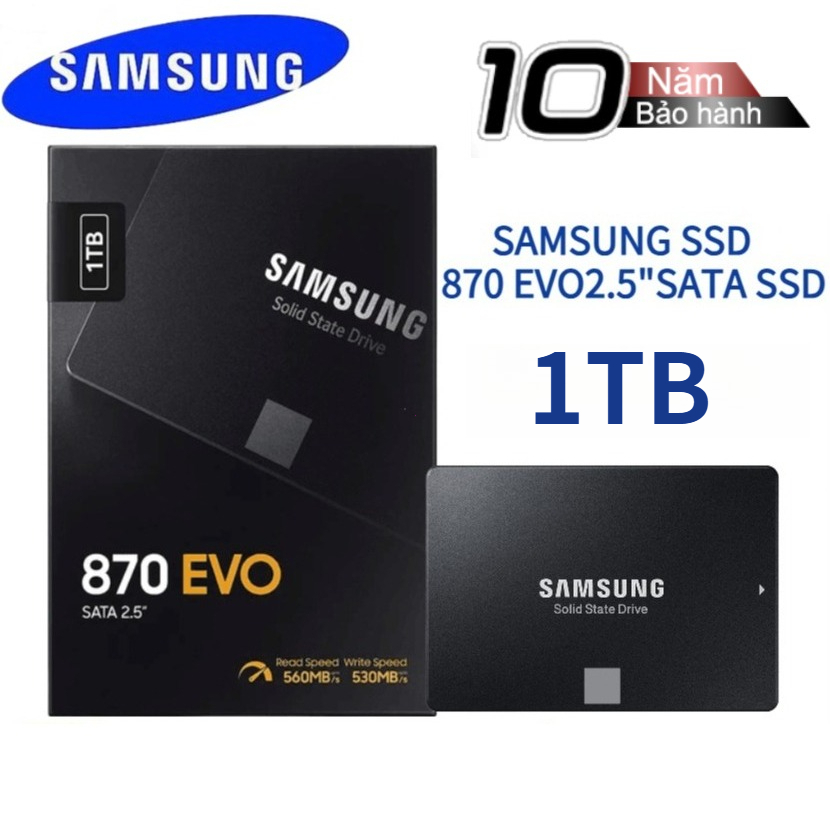 SAMSUNG SSD 870 EVO 1TB Internal Solid State Disk Hard Drive SATA3 2.5 ...
