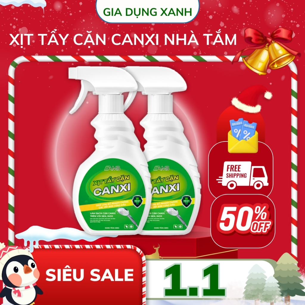 Xịt Tẩy Cặn Canxi Nhà Tắm, Vòi Inox, Vách Kính - Chai Tẩy Cặn Canxi Bám ...