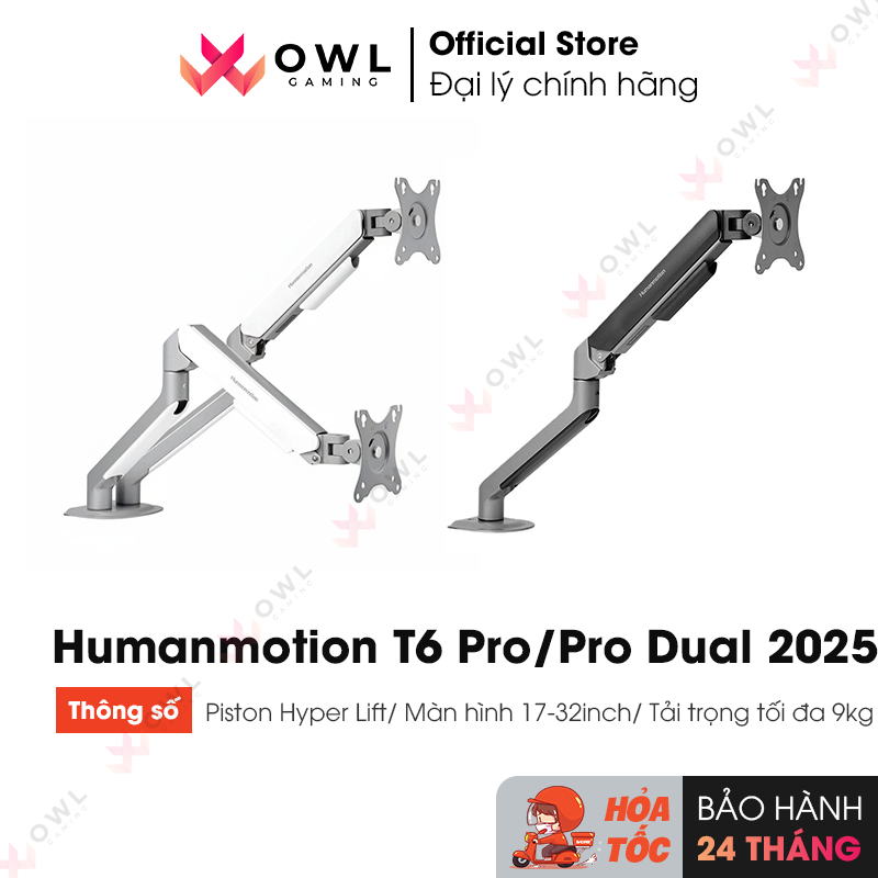 Giá treo / ARM màn hình Human Motion T6 Pro / T6 Pro Dual 2025 (Hàng ...