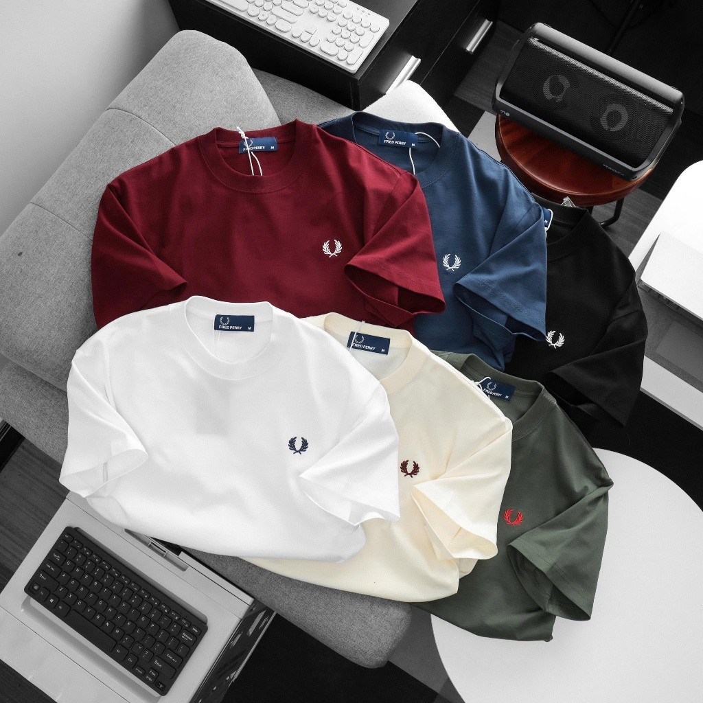Áo Thun Nam Ngắn Tay HUY1, Fred Percy Form Slim-Fit, vải COTTON lạnh co ...