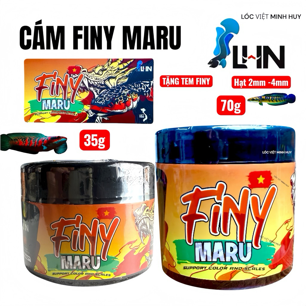 Cám Finy Maru Hỗ trợ yellow Red màu viền vạch,baktik hoa văn cho vẩy ...