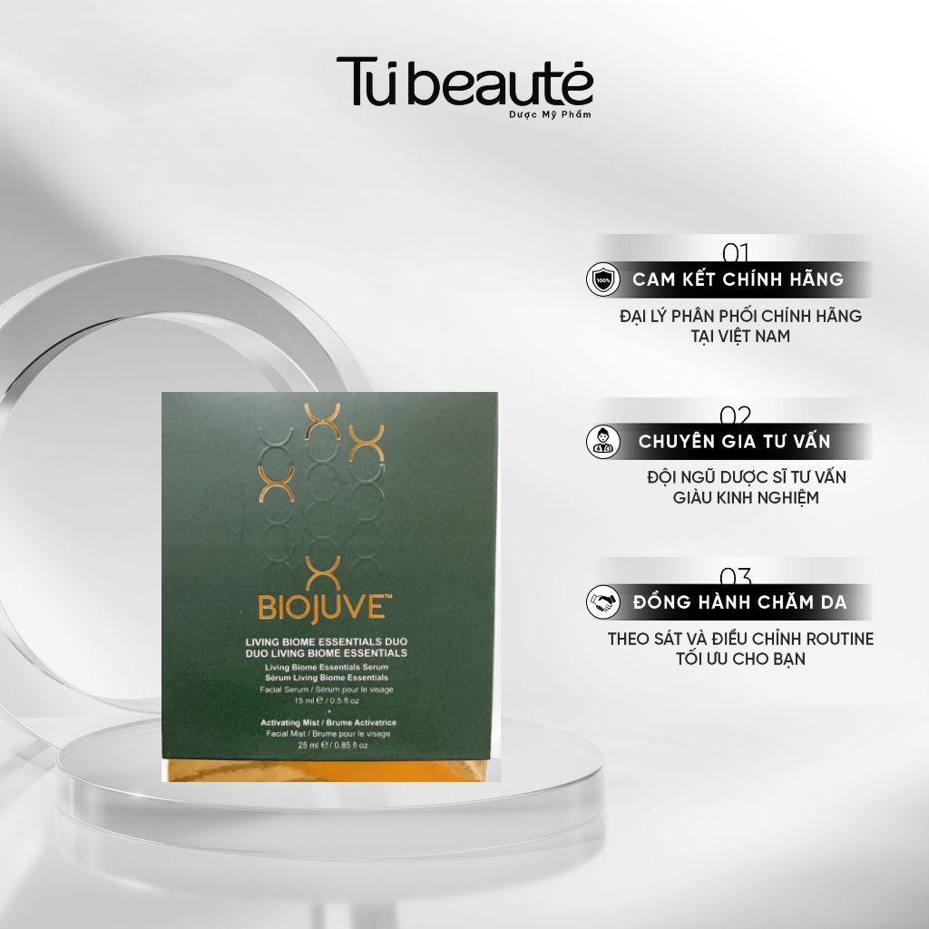 [HÀNG CÔNG TY] Bộ Sản Phẩm 2 Món Biojuve Living Biome Essentials Duo ...