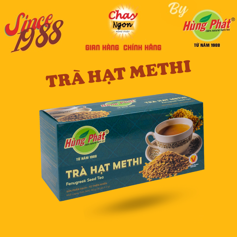 Trà Hạt Methi Hùng Phát Túi Lọc - THMTL - Hộp 60G 30 Gói - Đạt chuẩn ...