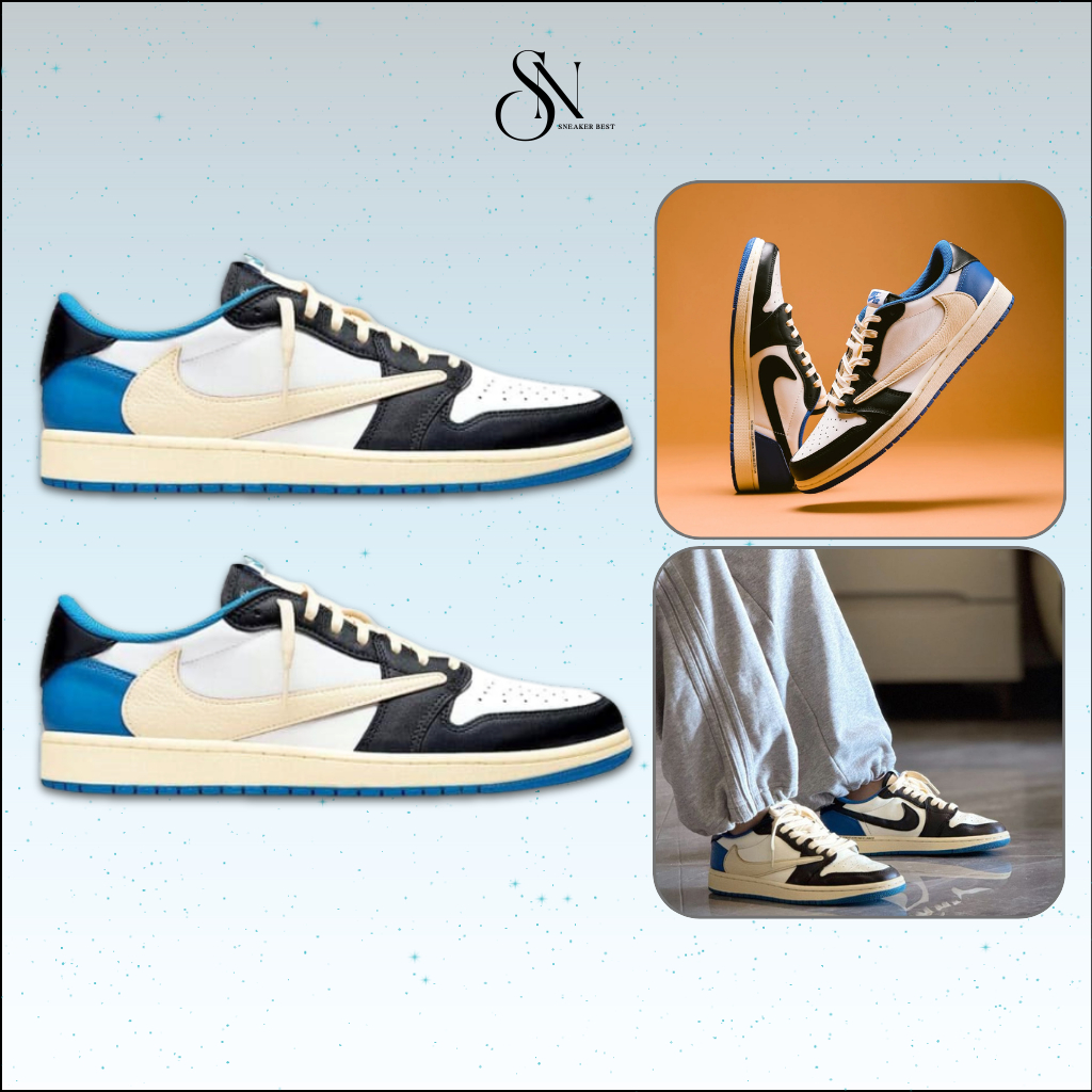 Giày Thể Thao Nike Air Jordan 1 Low Travis Scott x Fragment – Sneaker ...