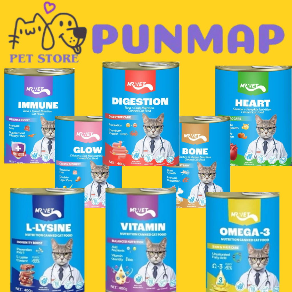 Pate Lon Mr.Vet, Pate Mr Vet Cho Mèo Thơm Ngon Lon 400g | Shopee Việt Nam