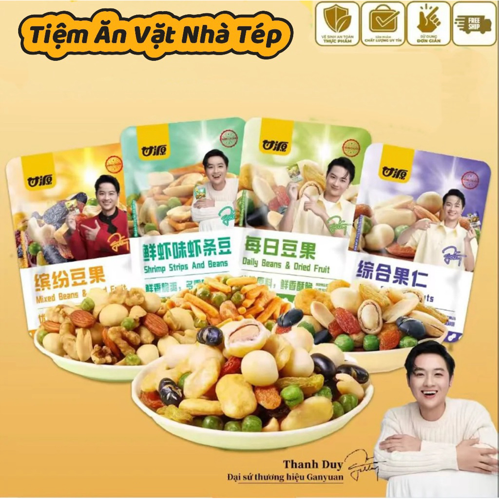 32 Gói Hạt Dinh Dưỡng Ganyuan – Ngũ Cốc Sấy Mix 4 Vị – Ăn Vặt Nhà Tép ...