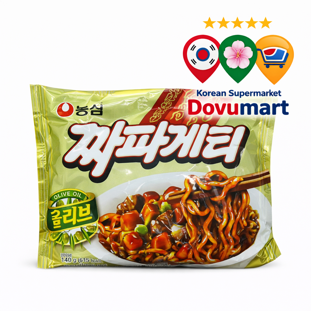 Combo 5 Gói Mì Trộn Tương Đen Japagetti Oliu Không Cay Nongshim Hàn ...