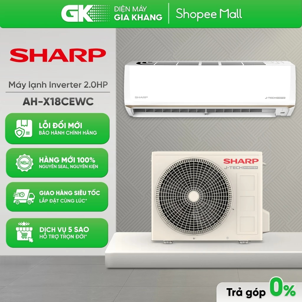 AH-X18CEWC | AH-X18ZEW - Máy Lạnh Sharp Inverter 2 HP X18ZEW [Toàn Quốc ...