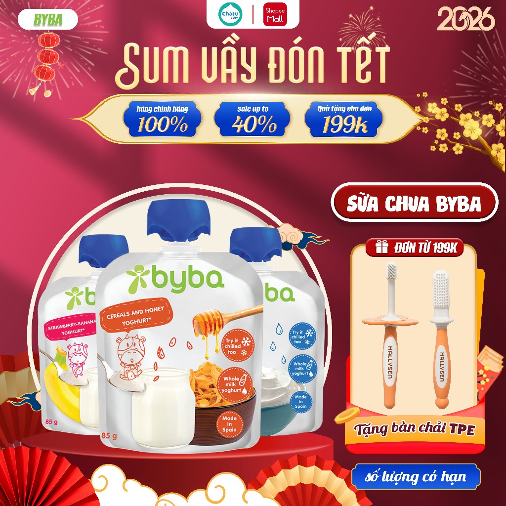 Sữa Chua BYBA Cho Bé Từ 6 Tháng Tuổi, Dinh Dưỡng Vượt Trội Cho Bé Yêu ...