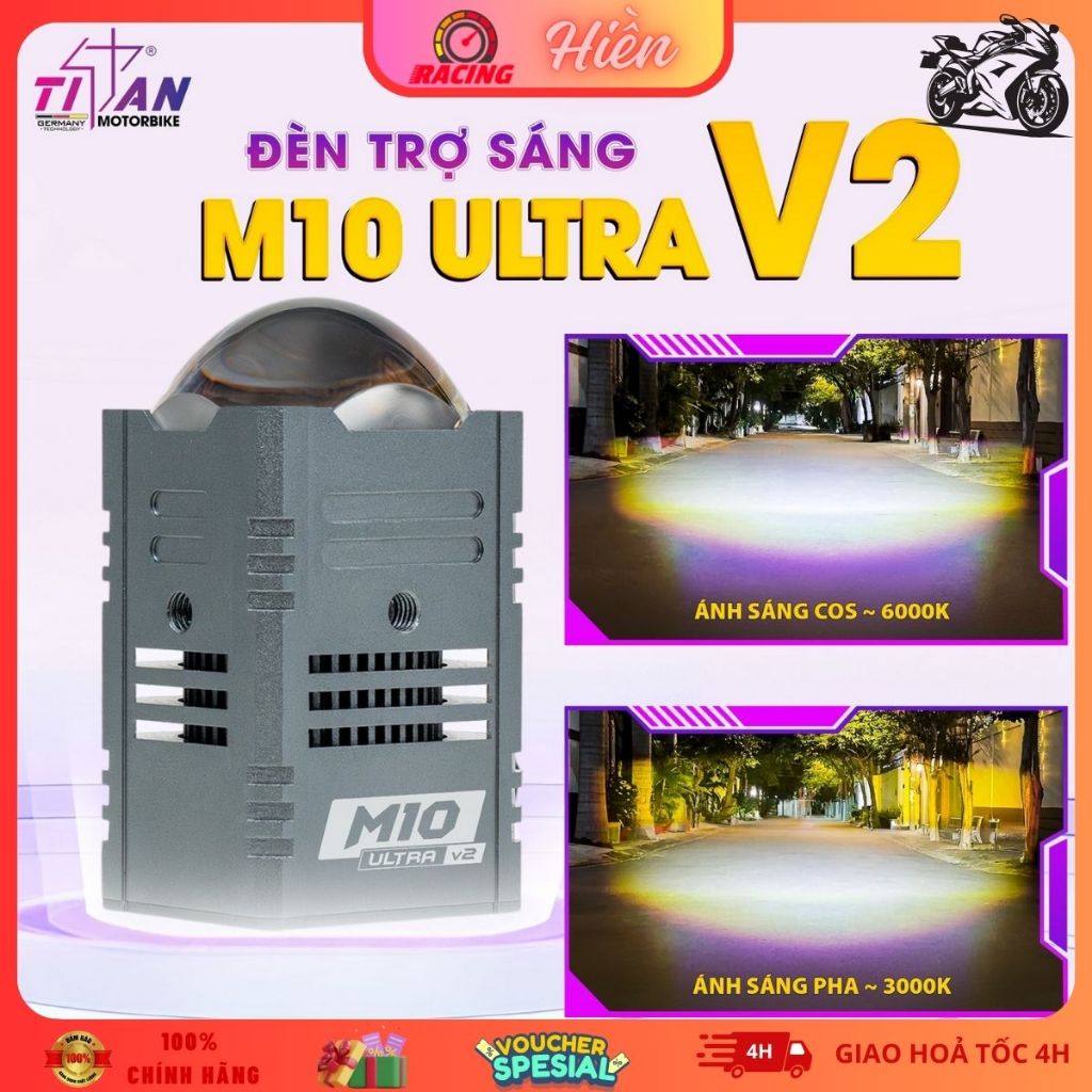 Đèn Trợ Sáng Bi Cầu Titan M10 Ultra V1-V2 25W - Siêu Sáng,Chống Nước ...