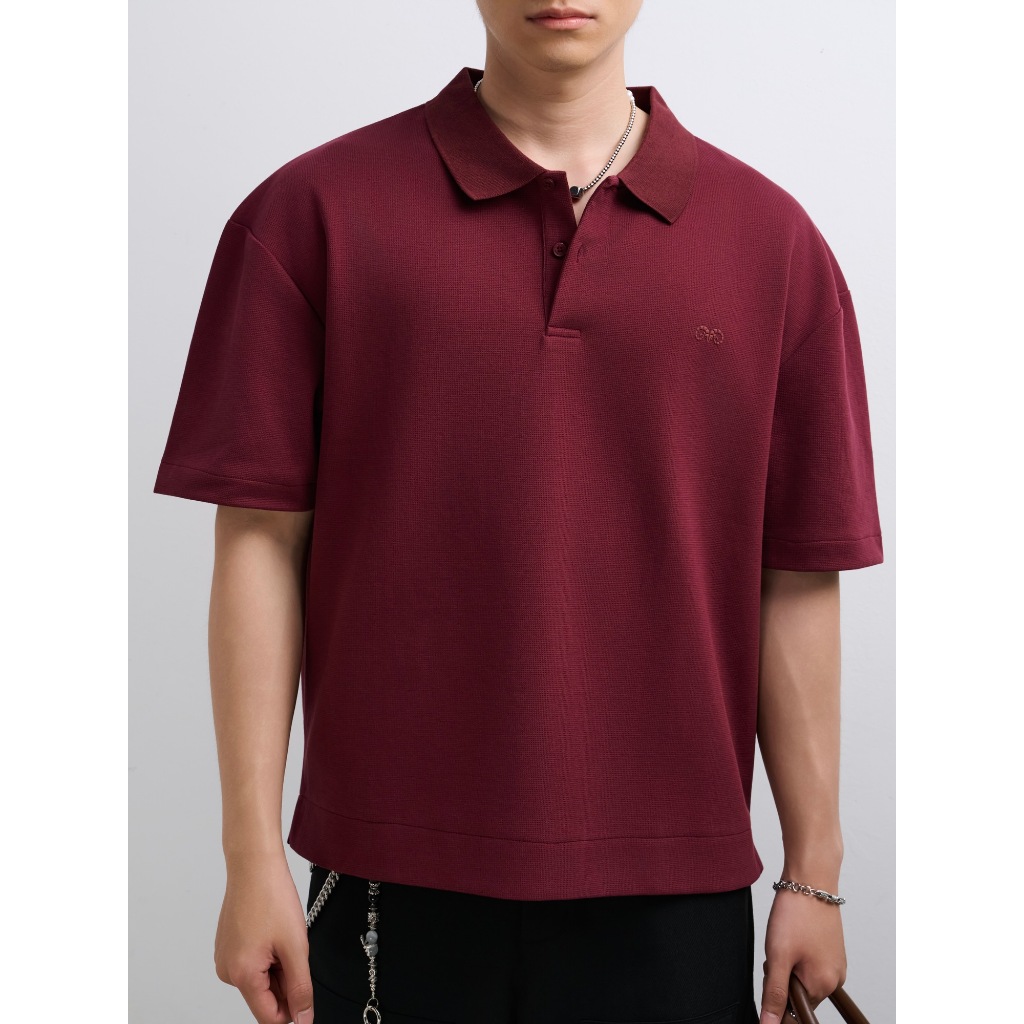 R003 Áo Polo Americus Gosani Form Loose Fit Màu Đỏ | Shopee Việt Nam