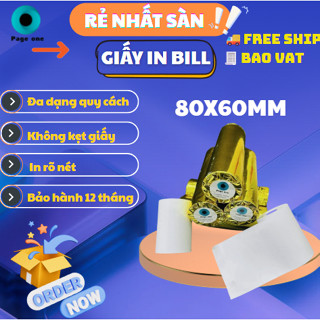 [ COMBO 10 CUỘN ] GIẤY IN BILL K80x60mm DÙNG CHO MÁY POS, SIÊU THỊ ...