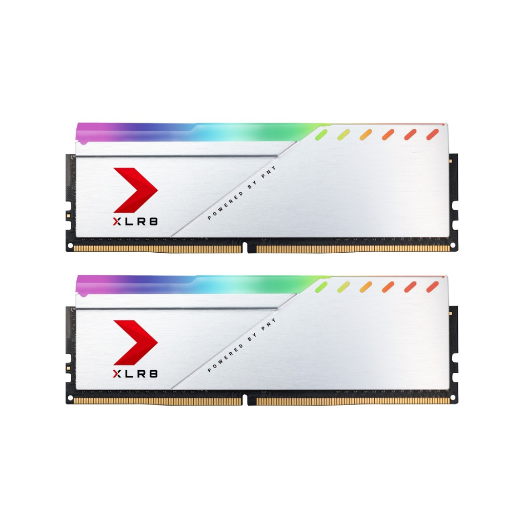 Kit Ram Máy Tính PNY XLR8 RGB Silver 16GB (8x2) 3200Mhz DDR4 | Shopee ...