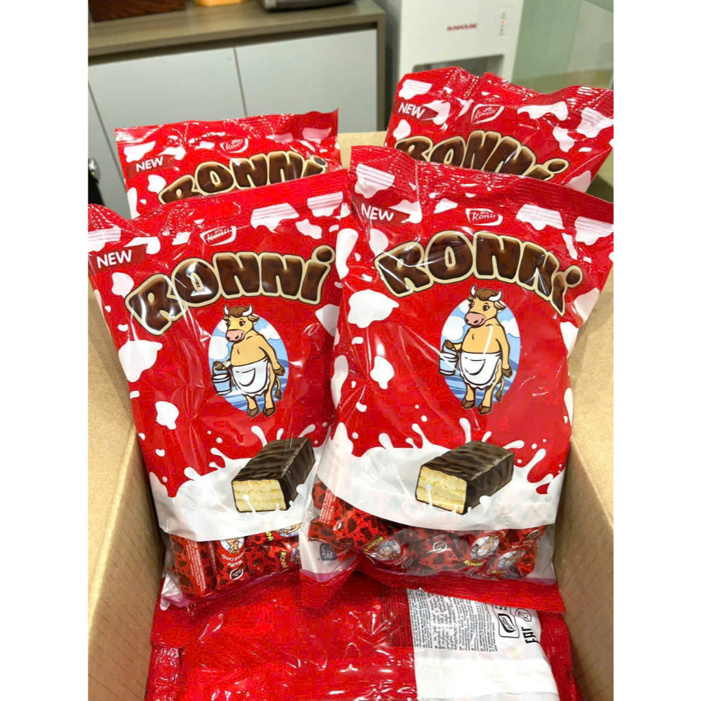 Bánh xốp socola bò sữa Ronni hàng chuẩn Nga gói 400gr | Shopee Việt Nam