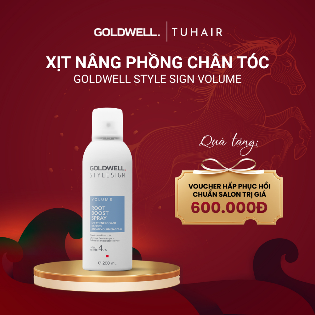 Xịt Phồng Chân Tóc Goldwell Root Boost Làm Dày Tóc, Không Bết Dính, Giữ ...