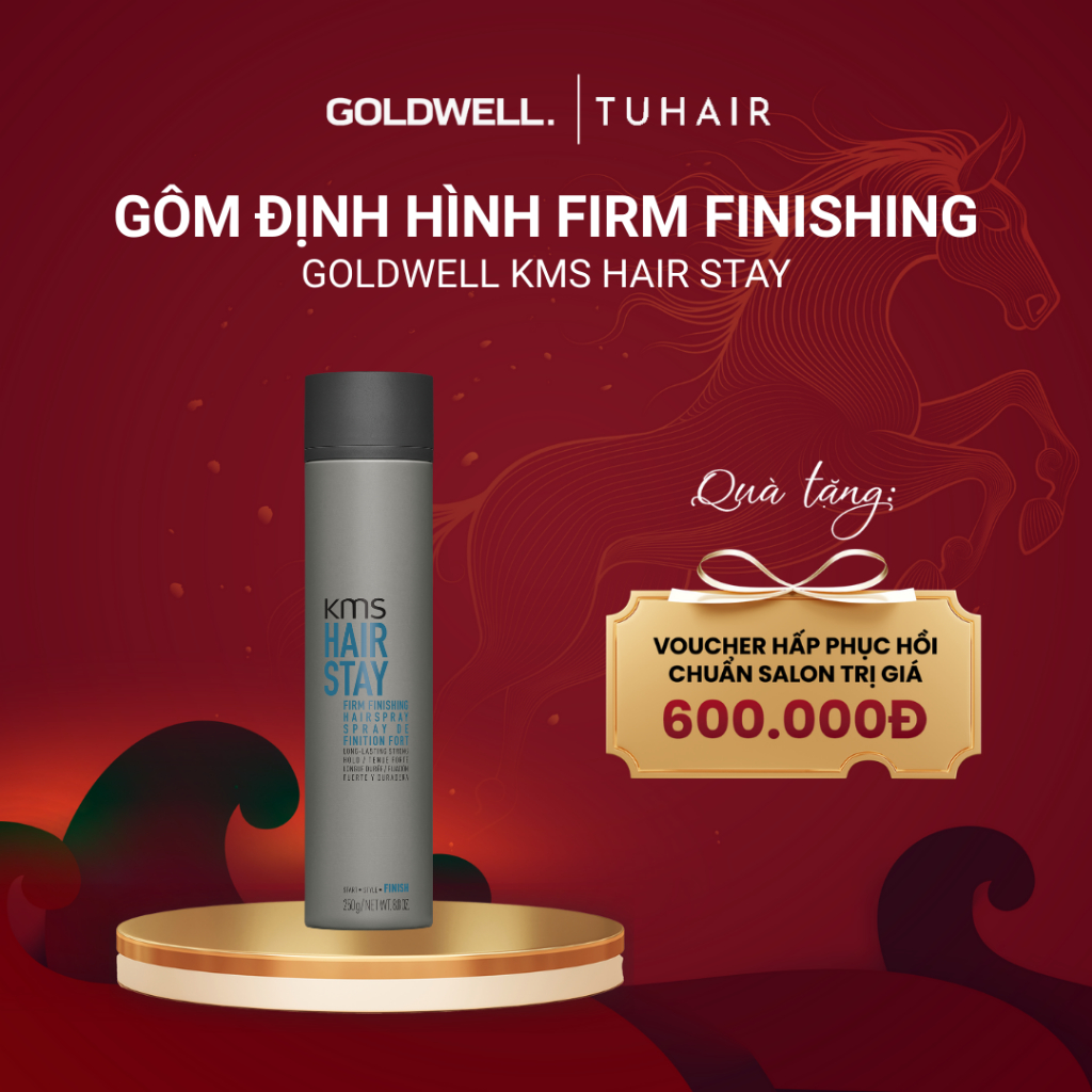 Gôm Tạo Kiểu Giữ Nếp Mạnh Mẽ Goldwell KMS Finishing Hairstay Nhanh Khô ...