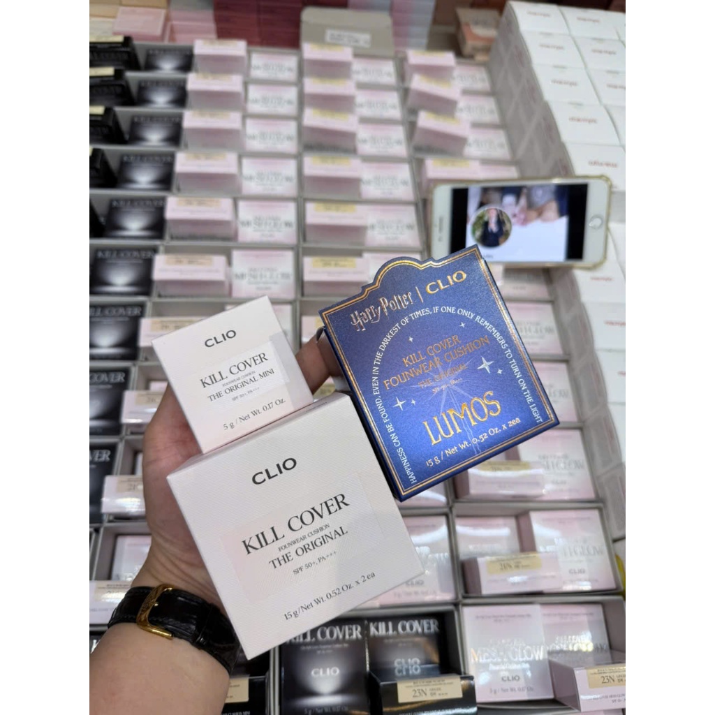(BILL VAT) Set Phấn Nước CLIO Kill Cover Cushion The Original Harry ...