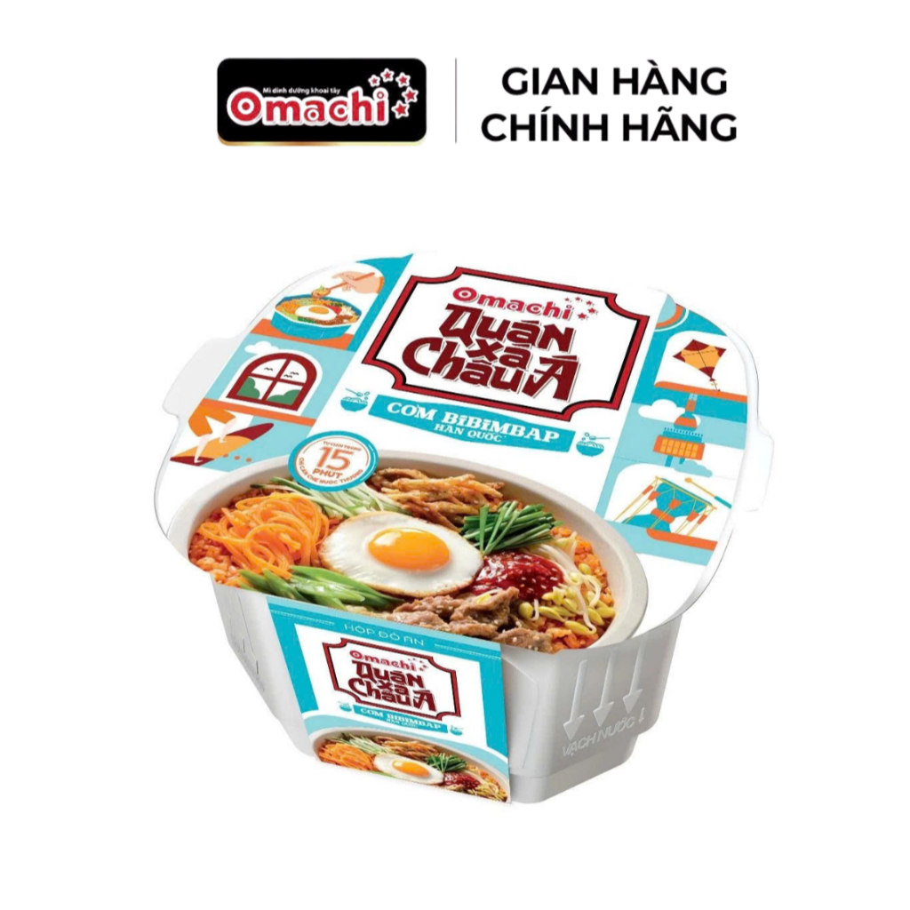 Cơm Tự Chín Bibimbap Hàn Quốc Omachi Quán Xá Châu Á 192g/ Hộp | Shopee ...