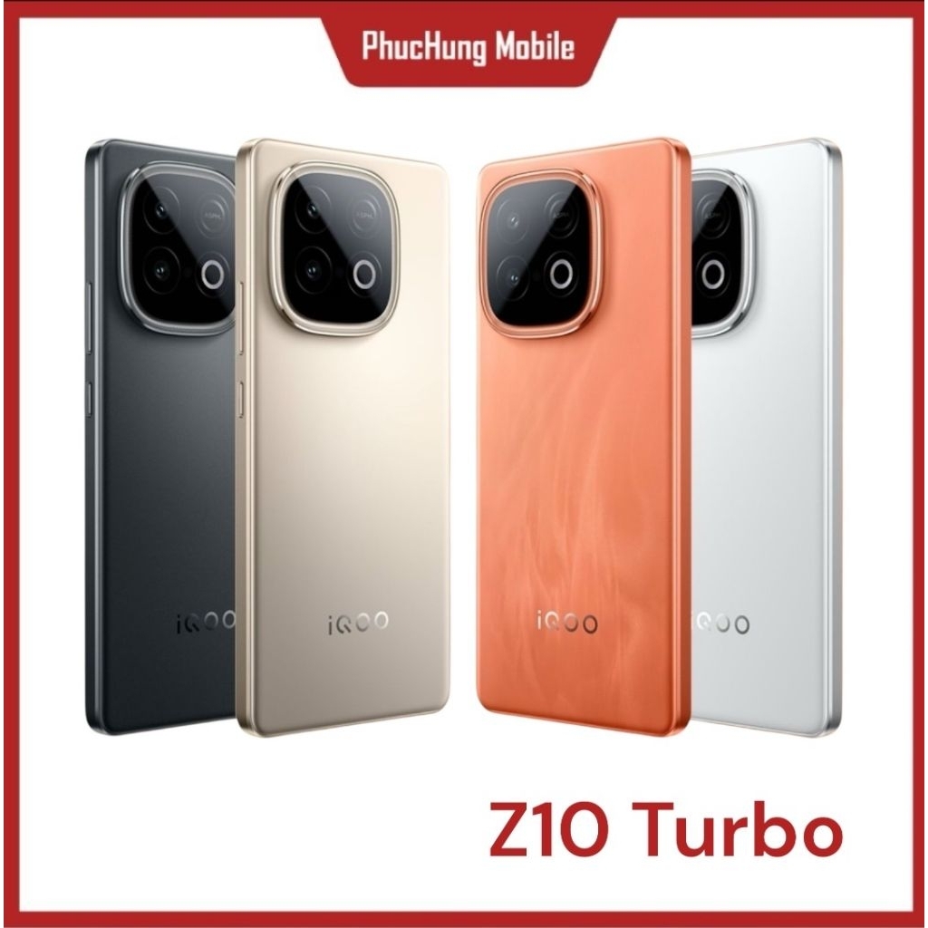 Điện thoại Vivo iQoo Z10 Turbo, Chip Dimensity 8400, Pin 7.620 mAh, sạc ...