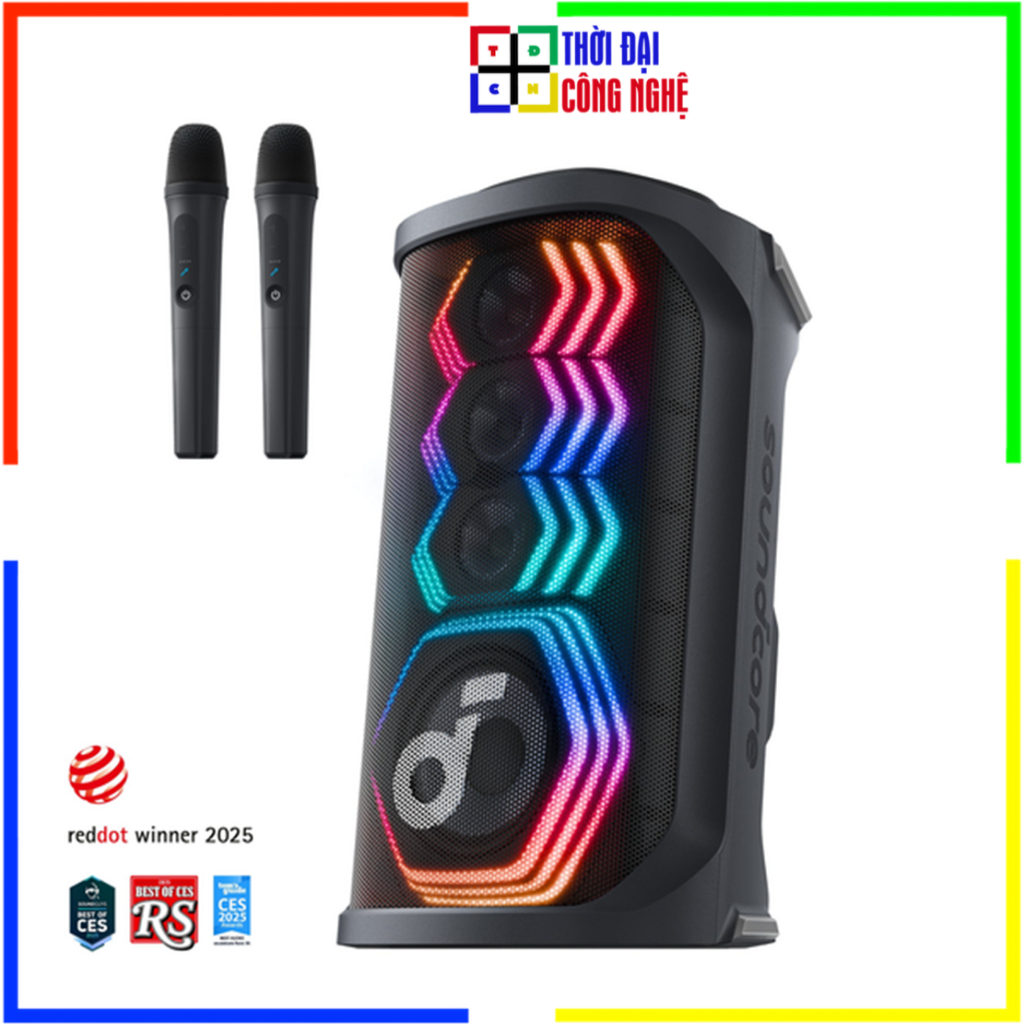 Loa Bluetooth Anker SoundCore Rave 3S (A31A3) 200W, AI Karaoke, Pin 12H ...