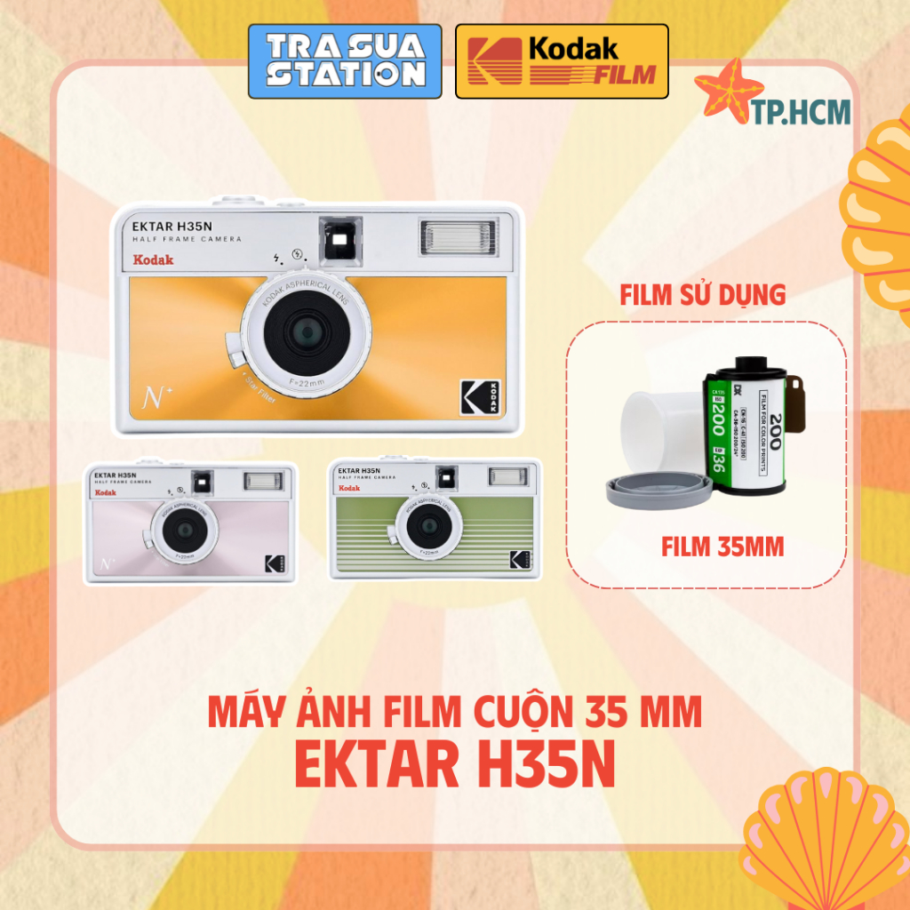Máy ảnh film Half frame Kodak Ektar H35N - Chụp nửa khung hình tiết ...