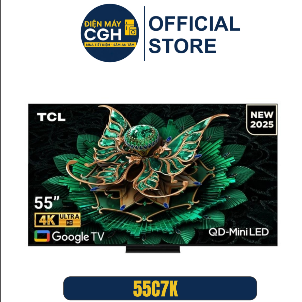 Tivi TCL 55 inch Smart tivi 4K QD-Mini Led 55C7K | Shopee Việt Nam