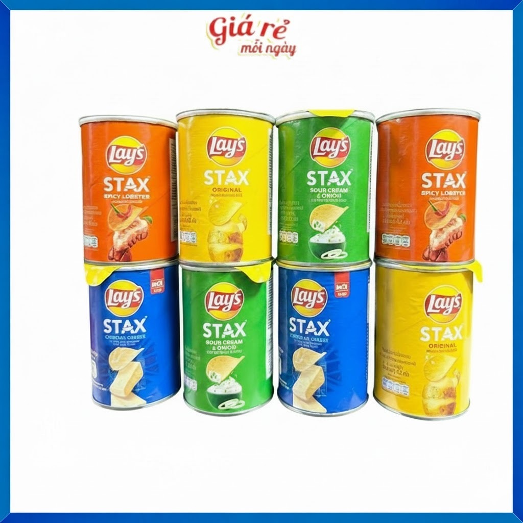 GIÁ CỰC KỲ RẺ - KHOAI TÂY LON LAYS STAX 42GR | Shopee Việt Nam