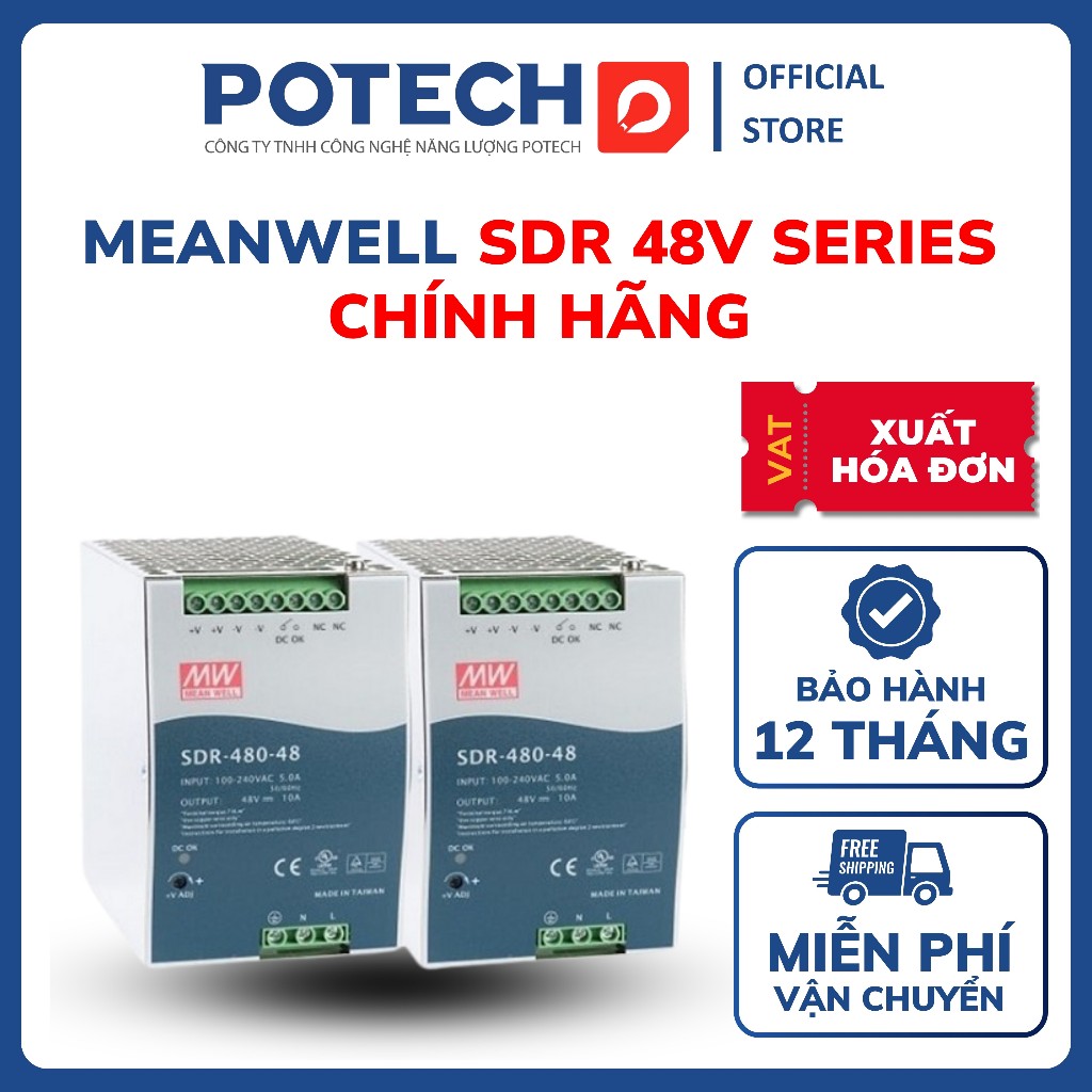 Nguồn MEANWELL SDR-120-48, SDR-240-48, SDR-480-48, SDR-960-48, nguồn ...