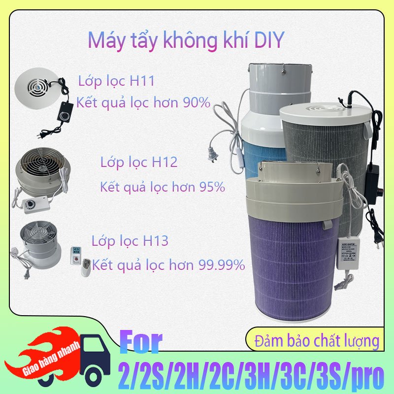 Máy tẩy không khí Xiaomi DIY Đặt với bộ lọc phiên bản 2/2S/2H/2C/3H/3C ...