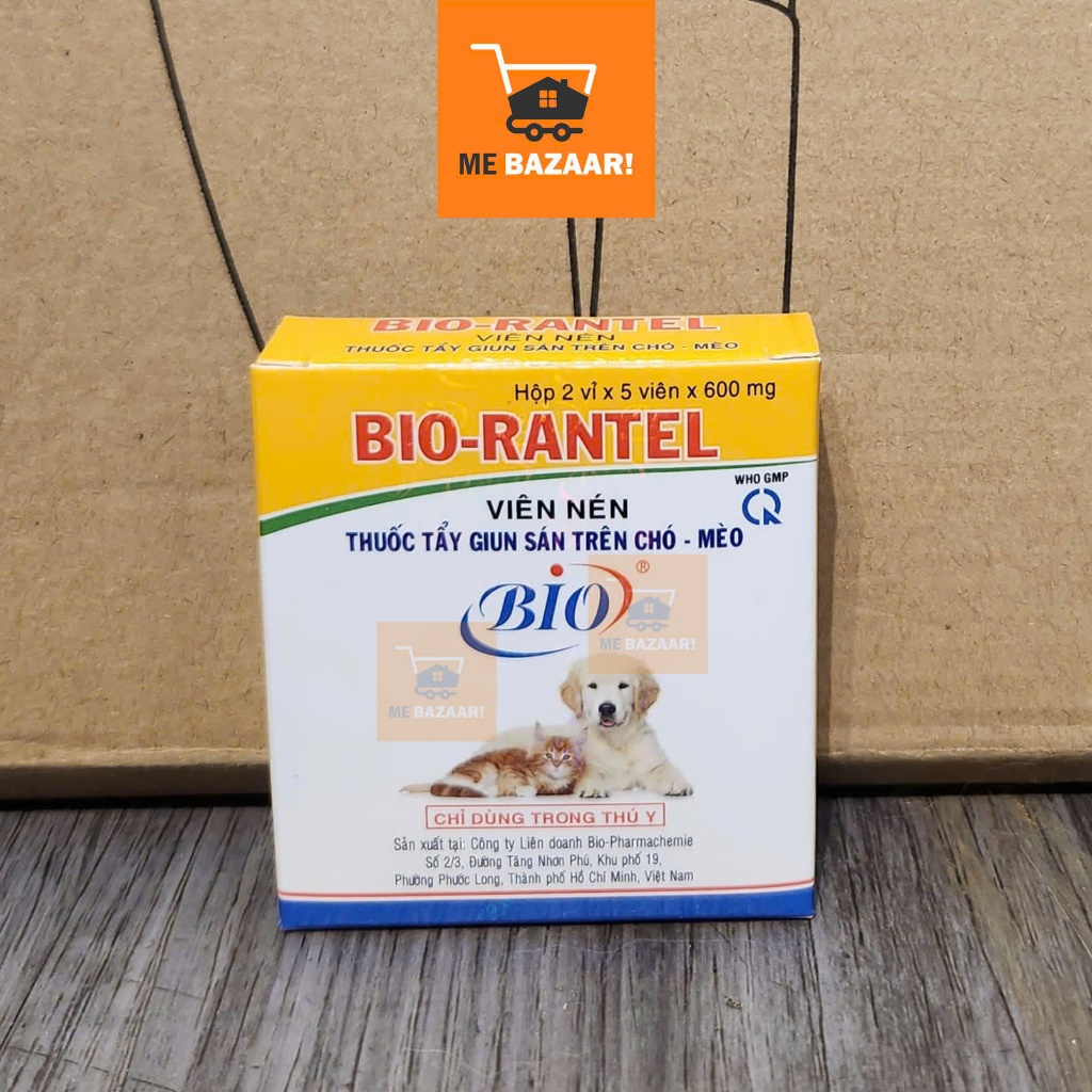Xổ giun Bio Rantel dạng Viên cho Chó Mèo 🐶 😻 | Shopee Việt Nam