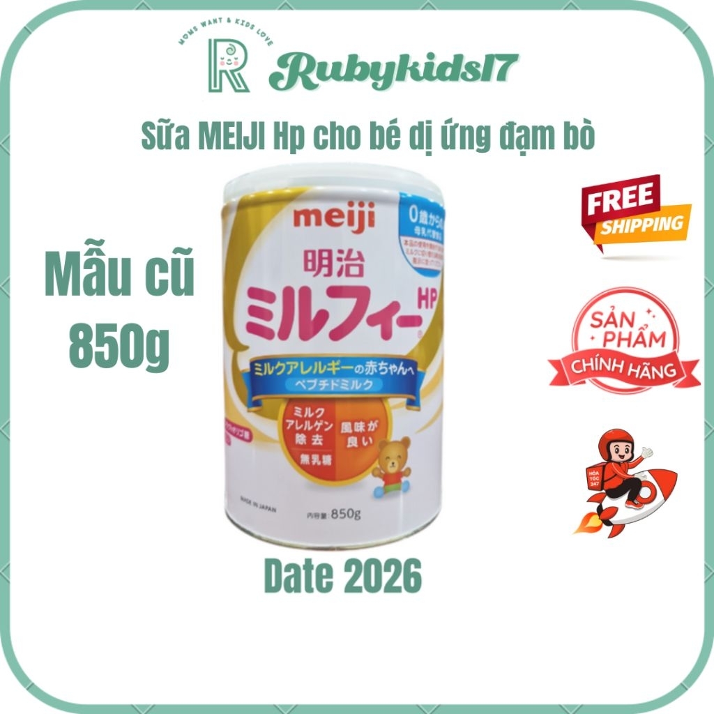 Sữa bột Meiji Hp nội địa Nhật 850g cho bé dị ứng đạm | Shopee Việt Nam