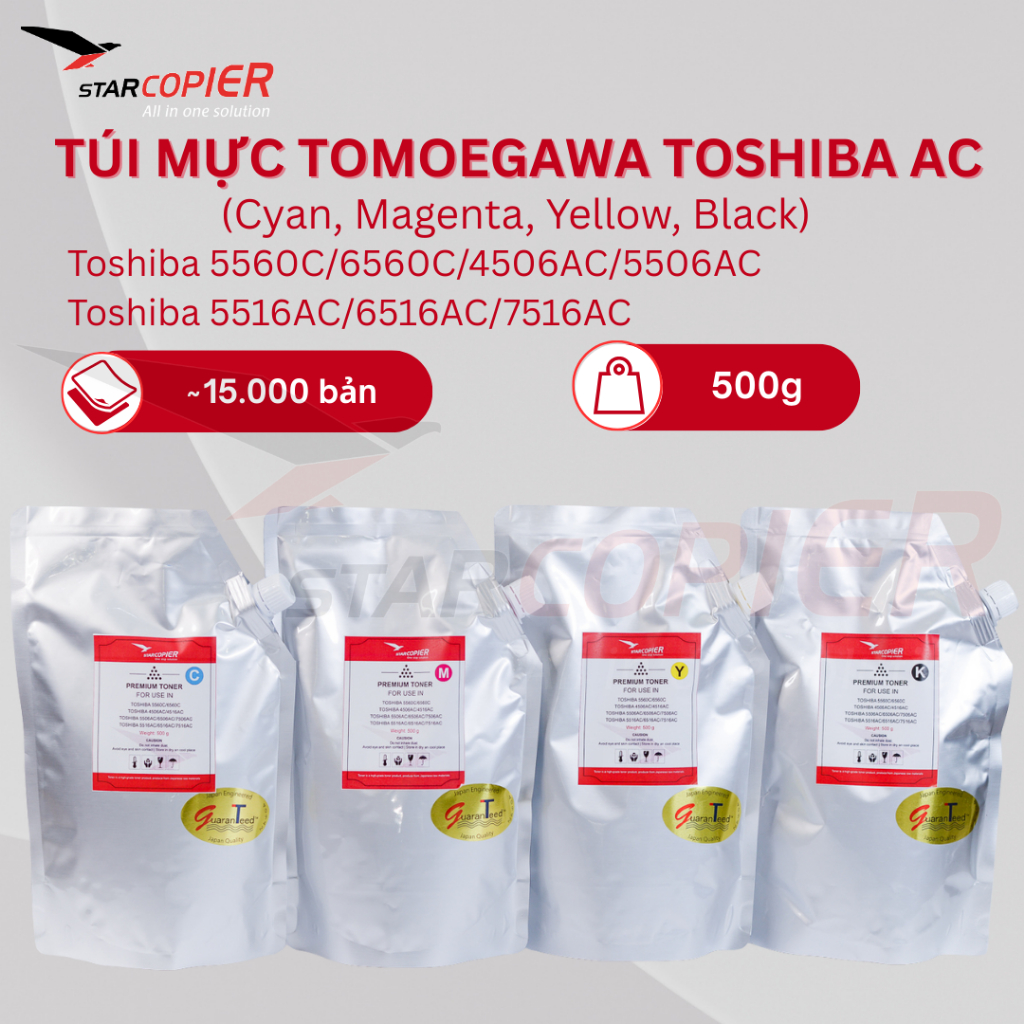 Túi Mực Màu Toshiba EStudio 5560C/5516AC 500g ~15.000 bản in | Shopee ...