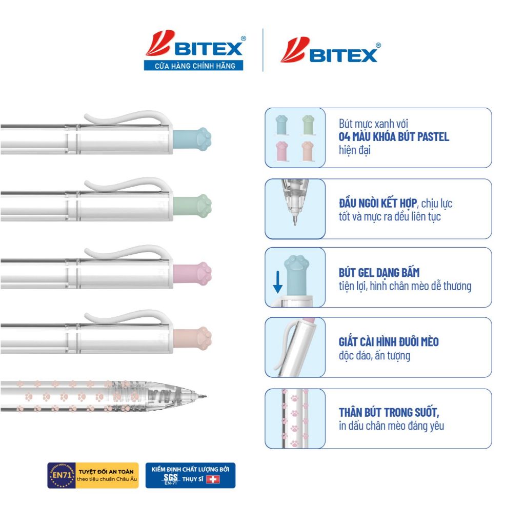 [MỚI VỀ] Bút Gel BITEX G17 Lucky Paw – Viết Mượt, Cực Dễ Thương, Phiên ...