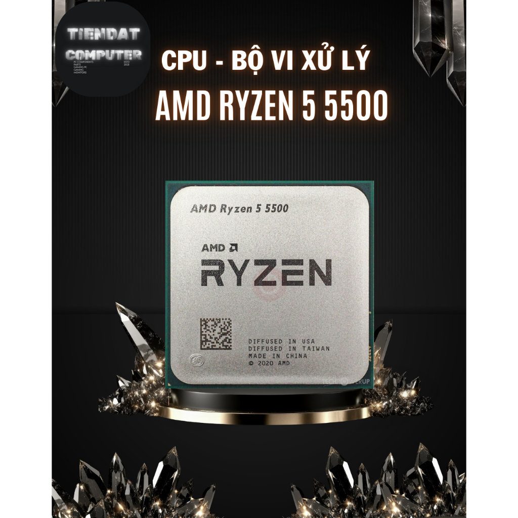 CPU Máy Tính AMD Ryzen 5 5500/Ryzen 5 5600X/Ryzen 7 5700X Tray Không ...