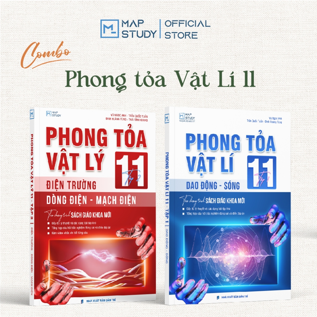 Combo phong tỏa VẬT LÝ 11 theo chương trình sách giáo khoa mới | Mapstudy | Shopee Việt Nam