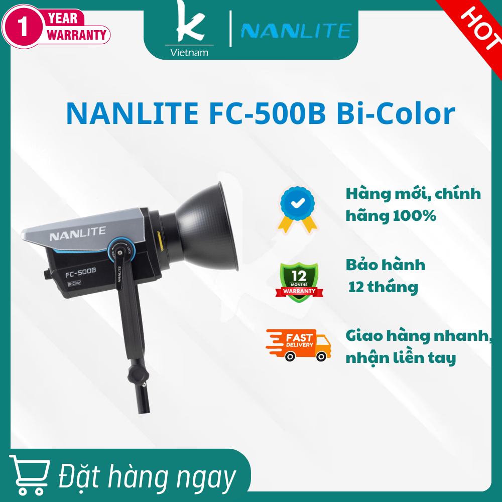 NANLITE FC-500B LED Bi-Color Spot Light - Đèn Led Studio Quay Phim ...