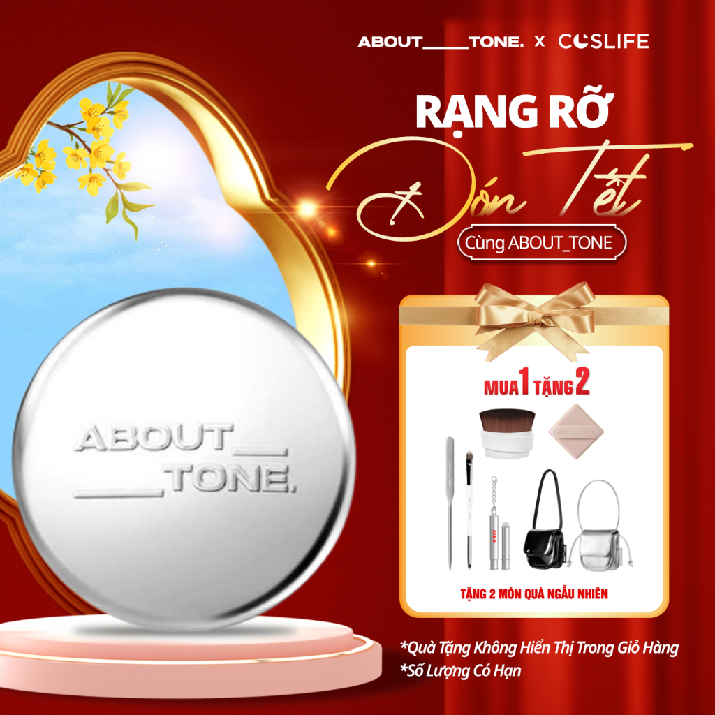 [DEAL TẾT] Phấn Phủ Nén phiên bản đặc biệt About Tone 9g Hạt Phấn Mỏng ...