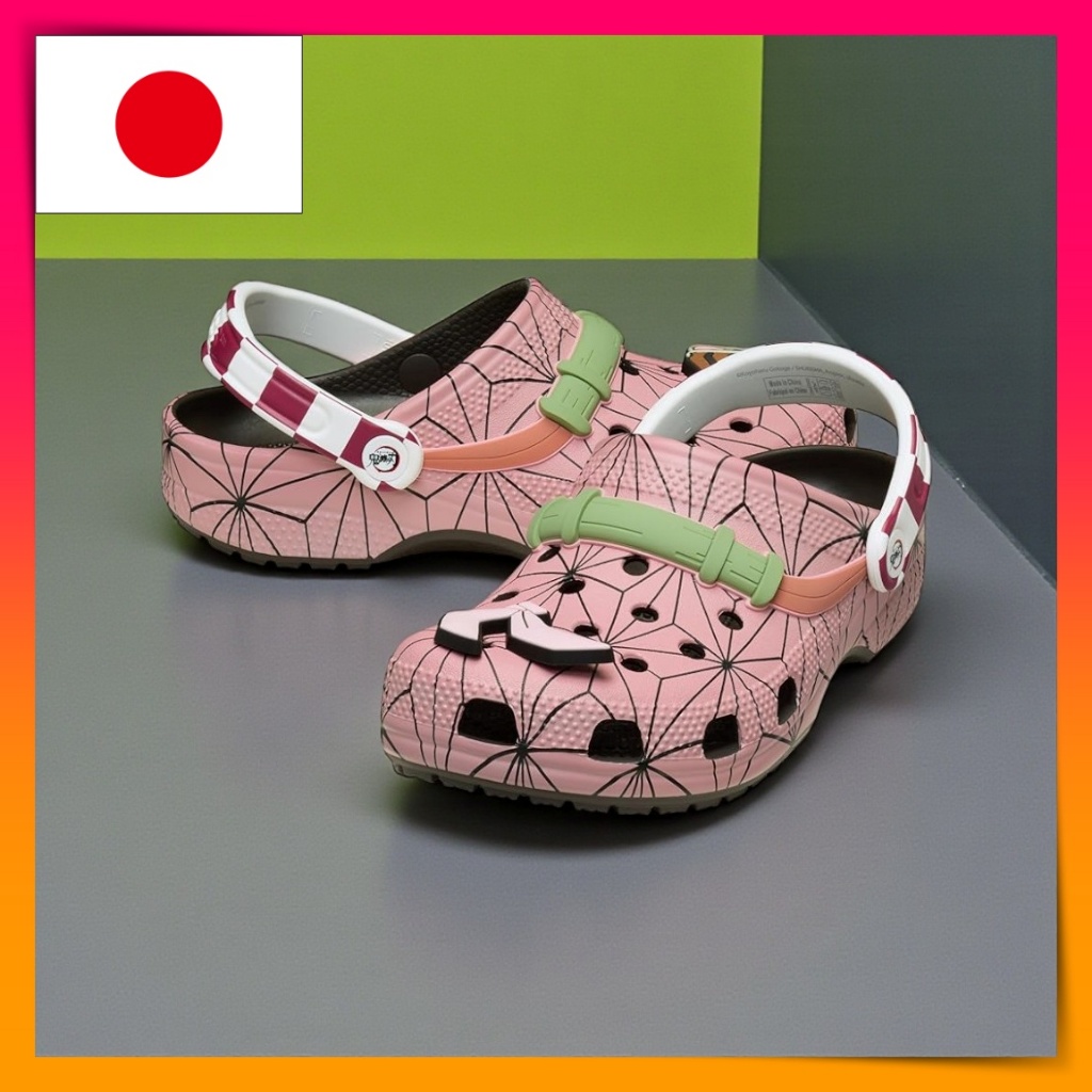 Crocs Classic Clogs Nezuko Demon Slayer Unisex Comfortable Lightweight ...