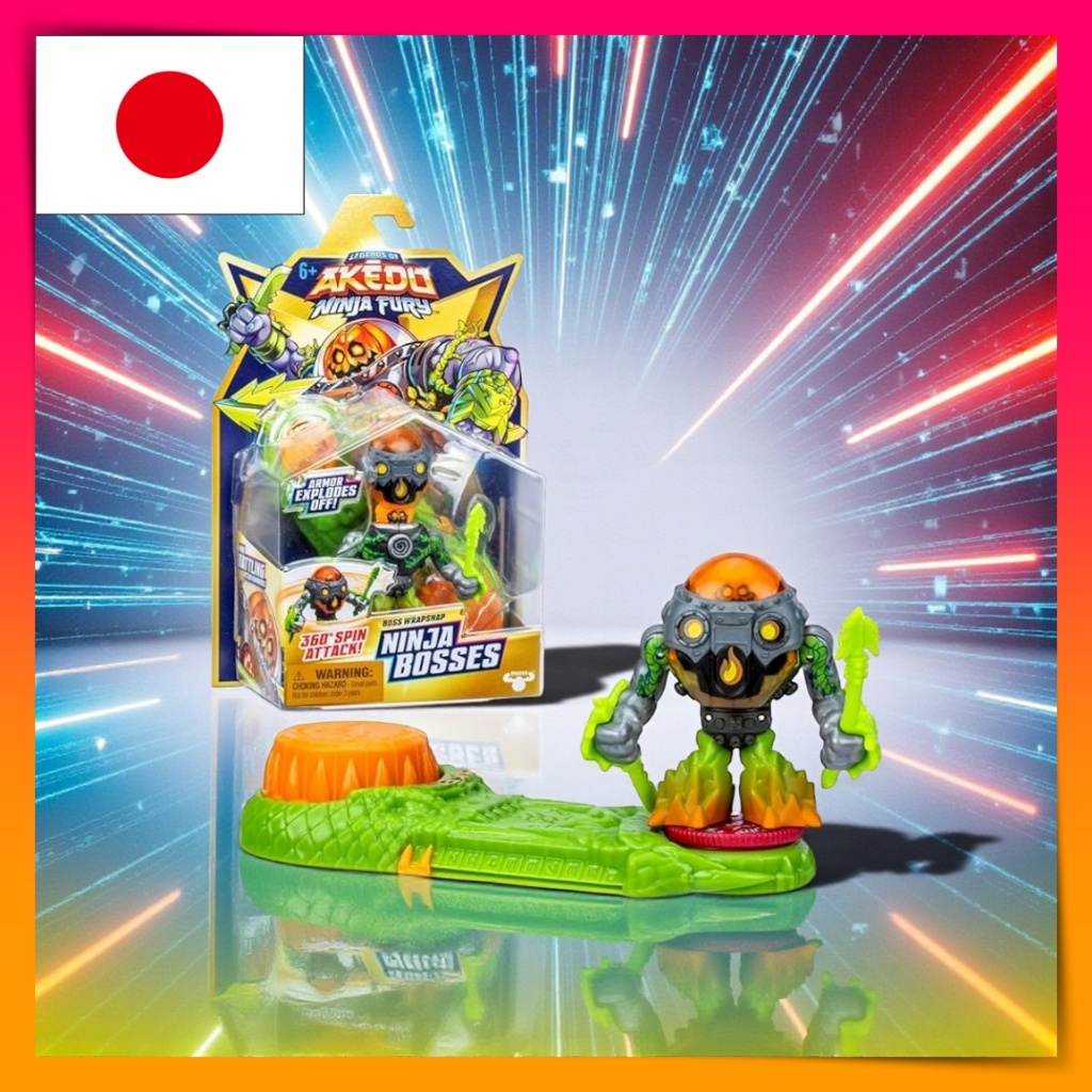 Akedo S7 W2 Ninja Boss Wrap Snap Battle Toy Legends of Akedo Ninja Fury ...
