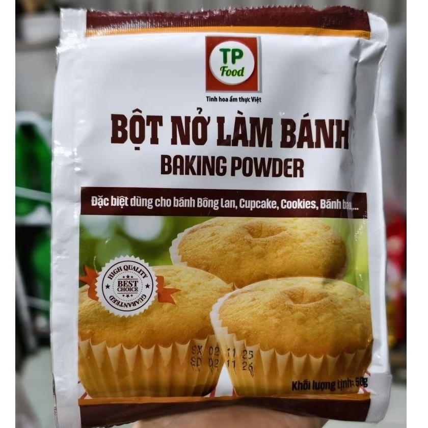 Bột nở làm bánh hiệu Tuấn Phương gói 50g Baking Powder | Shopee Việt Nam
