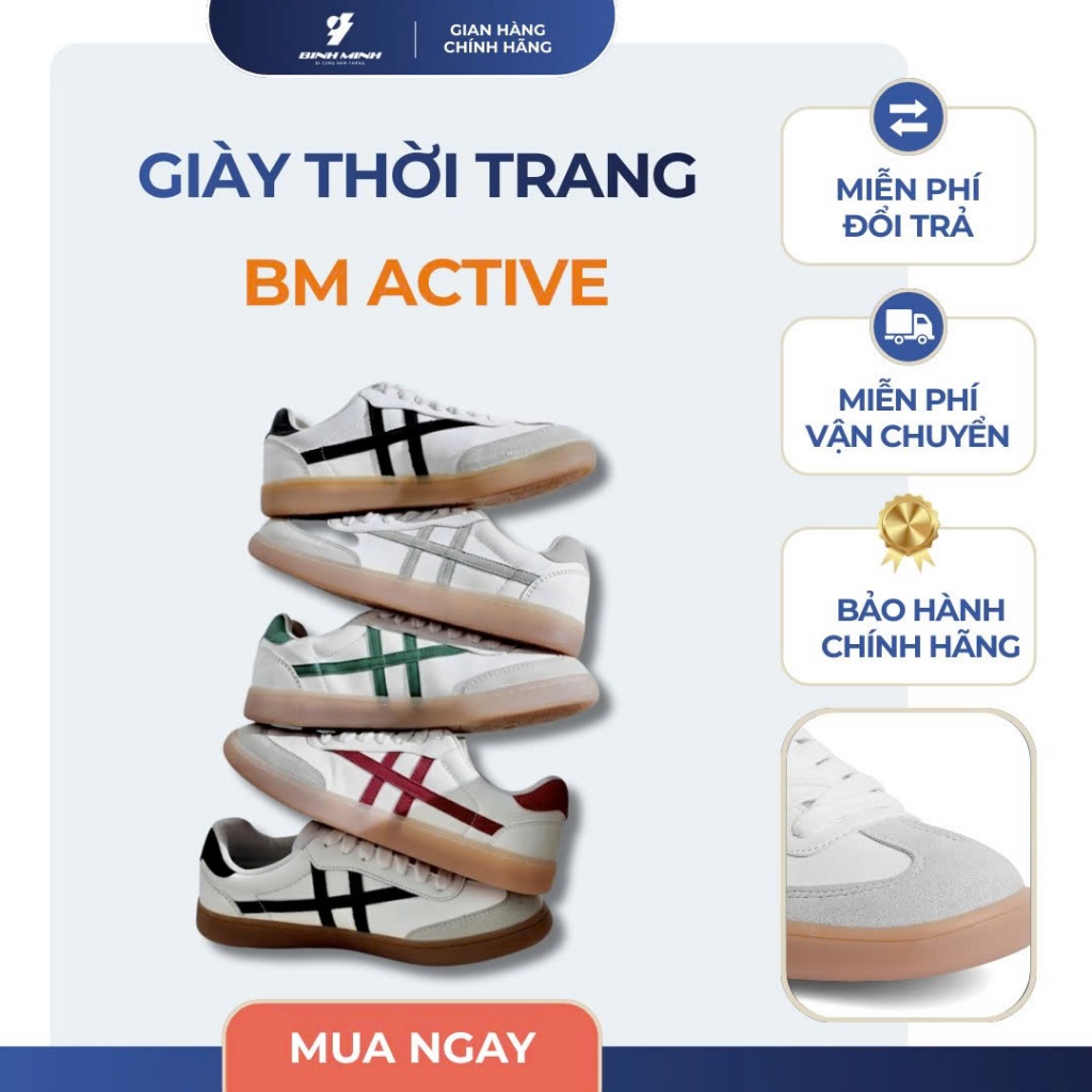 GIÀY THỜI TRANG NỮ & NAM BM ACTIVE – NĂNG ĐỘNG, MANG ÊM, DỄ PHỐI MỖI ...