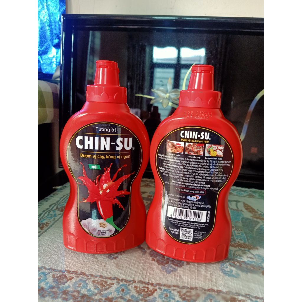 Tương Ớt CHIN-SU Chai 500g – Cay Ngon Đậm Vị – Hàng Chính Hãng Masan ...